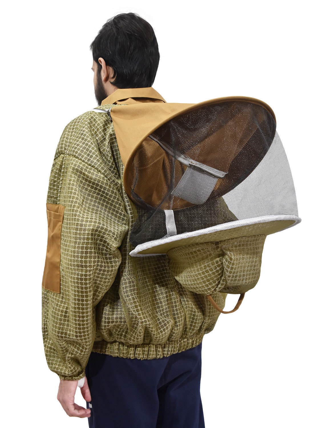 Ventilated Beekeeping Jacket: Round Veil, Sting Proof + Free Gloves - Etsy