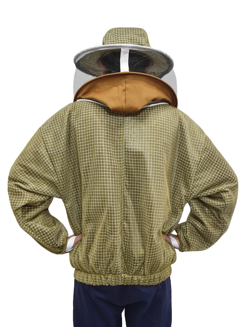 Ventilated Beekeeping Jacket: Round Veil, Sting Proof + Free Gloves - Etsy