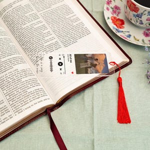 Personalized Music Player Album Cover Bookmark With Tassel, Custom ...