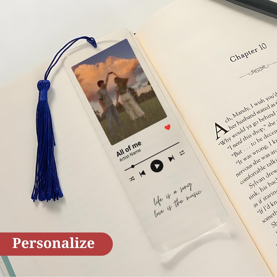 Personalized Album Cover Bookmark With Tassel, Custom Music Cover ...