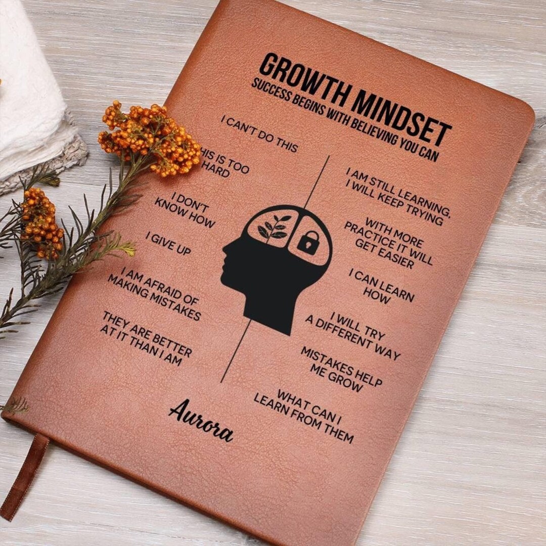 Growth Mindset Journal, Motivational Journal, Affirmation Journal ...