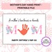 Mother's Day Printable | Handprint Art | Mother's Day Gift | Activity ...