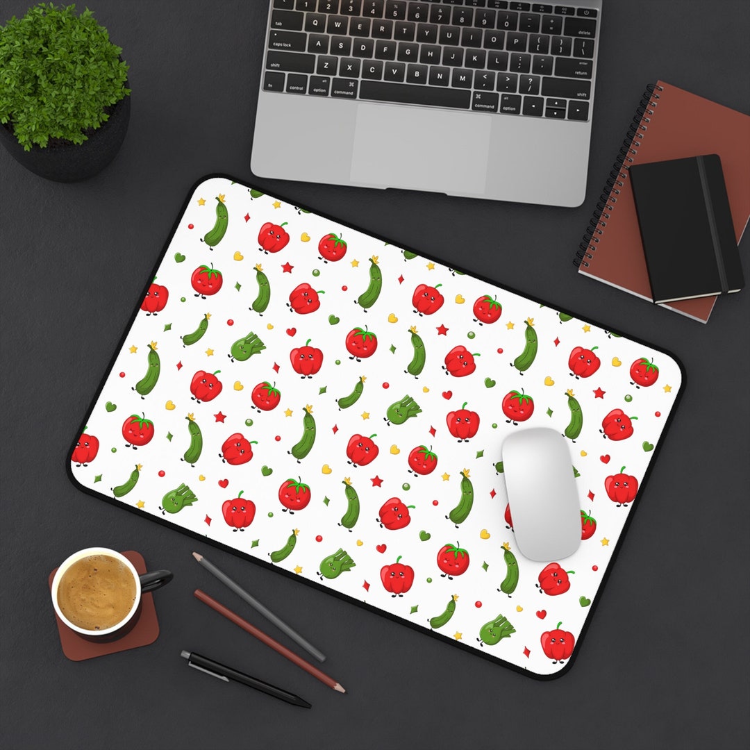 Vibrant Desk Mat Veggies Desk Mat Rectangular Mouse Pad - Etsy