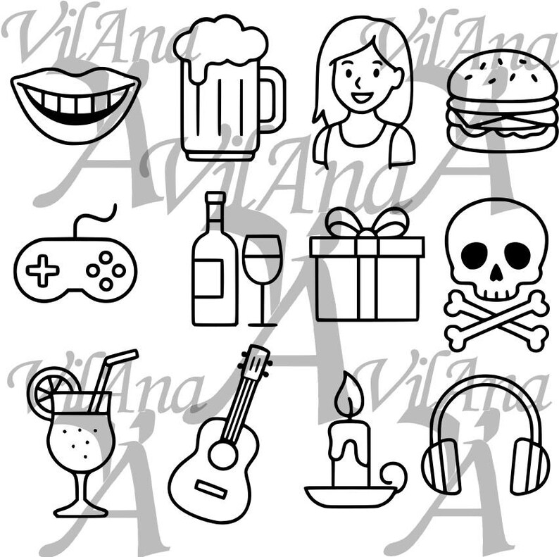 Symbols Plotter File Set Svg DXF PDF JPG | 12 Motifs | Plotting ...