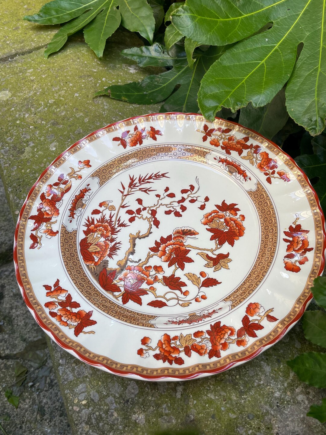 Spode India Tree Plate in Rust - Etsy
