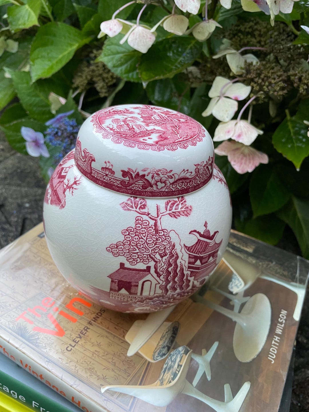 Masons Art Deco Chinese Willow Tree Ginger Jar, Red - Etsy