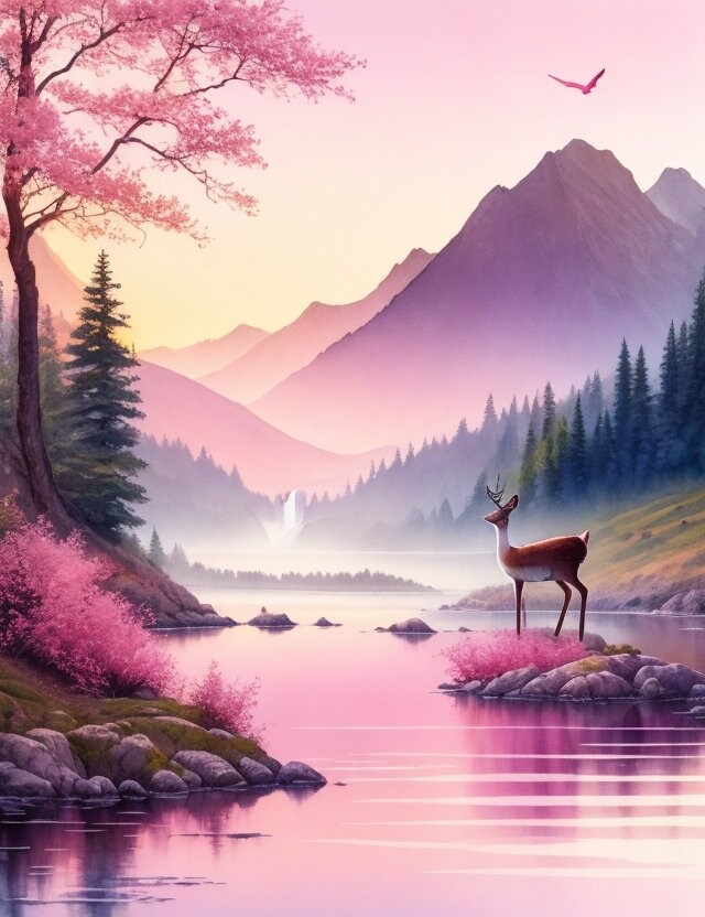 Pink Sunset Image Collection - Etsy