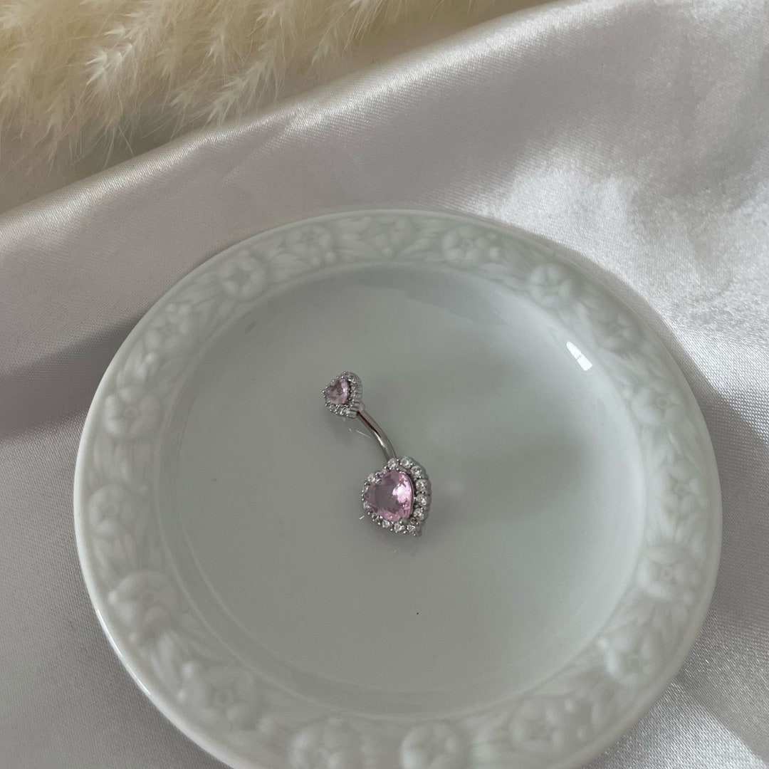 Belly Button Piercing Heart, Belly Button Piercing Ring, Belly Button ...