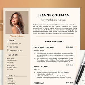 Cv Template - Etsy