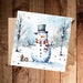 Printable Christmas Card Snowman 01 DIGITAL DOWNLOAD - Etsy