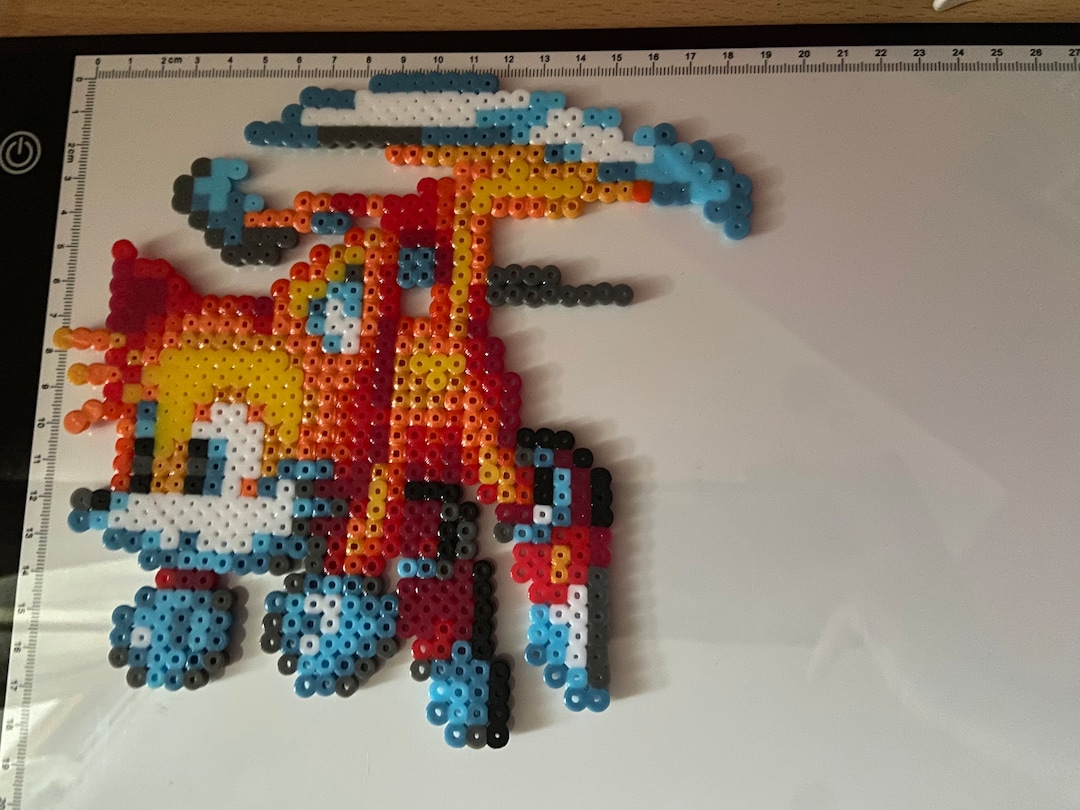 Tails the Fox Fuse Bead Art - Etsy