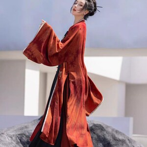 Red Modern Hanfu Dress by Yandan Hanfu - Etsy