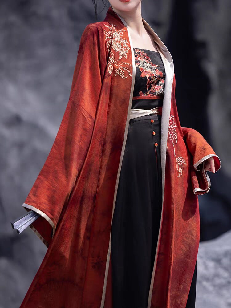 Red Modern Hanfu Dress by Yandan Hanfu - Etsy