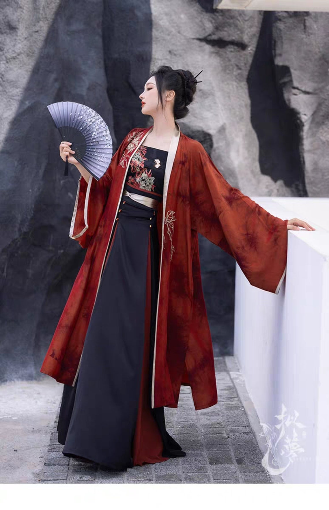 Red Modern Hanfu Dress by Yandan Hanfu - Etsy