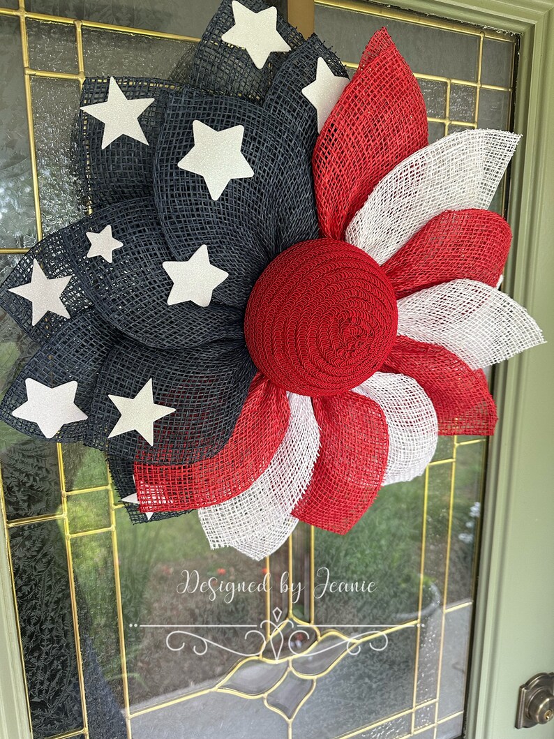 USA Flag Wreath, Labor Day, Memorial Day, 4th of July, Independence Day ...