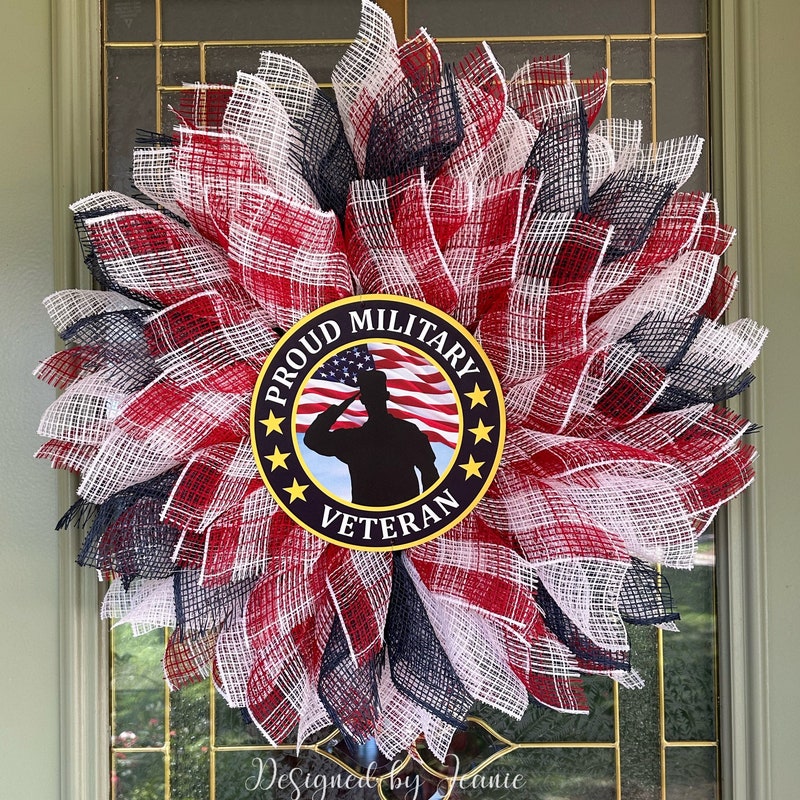 Military Funeral Wreath - Etsy