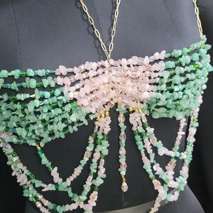 Wicked Inspired Gemstone Bra, Beaded Bralette Body Chain, Mermaid Core ...