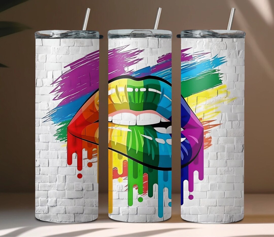 LGBTQ+ Rainbow Pride Lips - Etsy