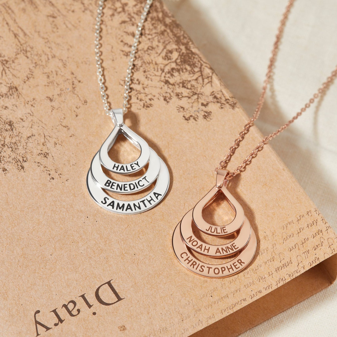 Engraved Necklace: Custom Engraved Necklace - Engraved Necklace for ...