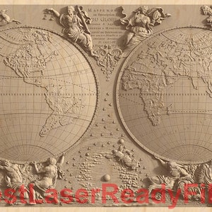 Paintable 3d World Map