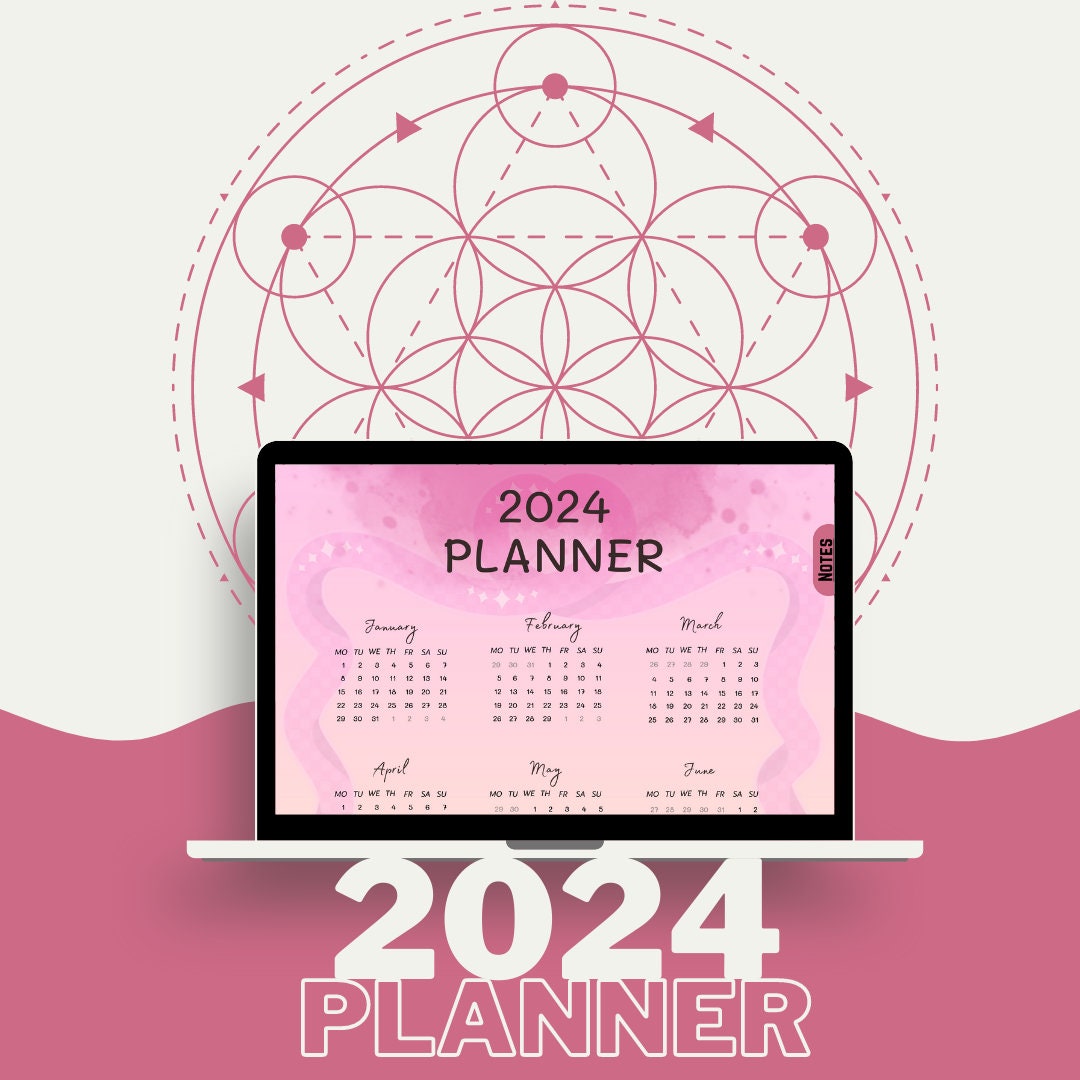 2024 Printable & Calendar pink Theme - Etsy
