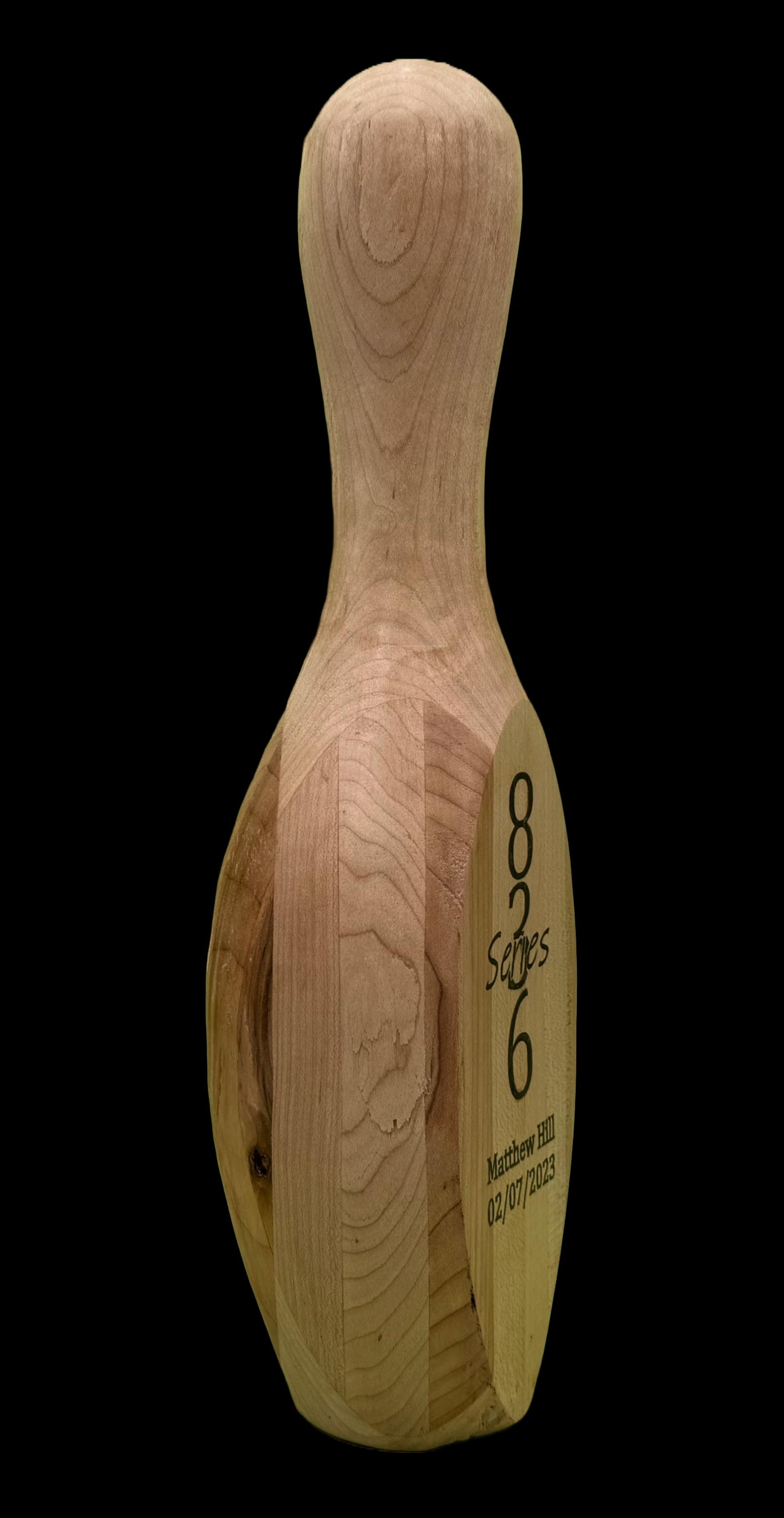 300 Bowling Pin Trophy - Hard Maple - Etsy