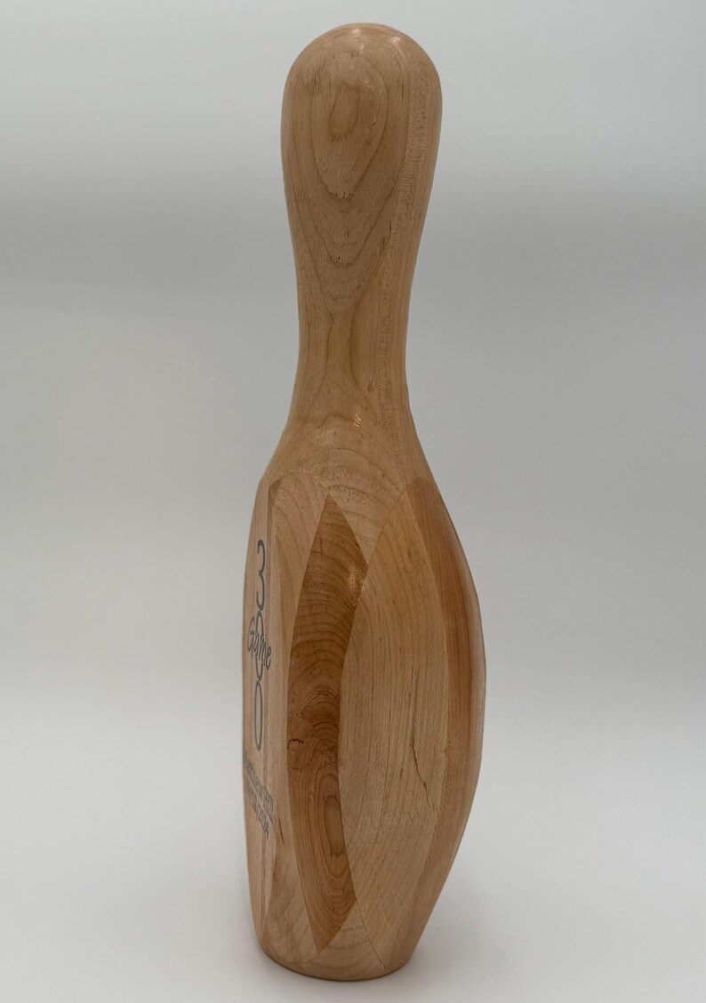 300 Bowling Pin Trophy - Hard Maple - Etsy