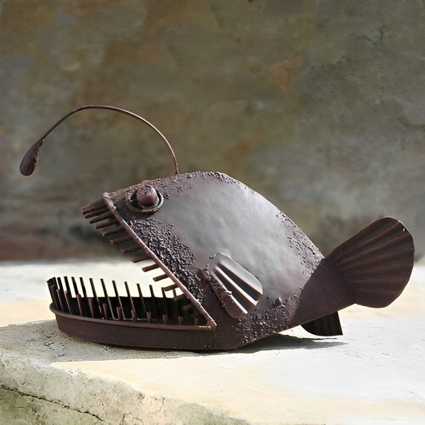 Angler Fish Sculpture - Etsy