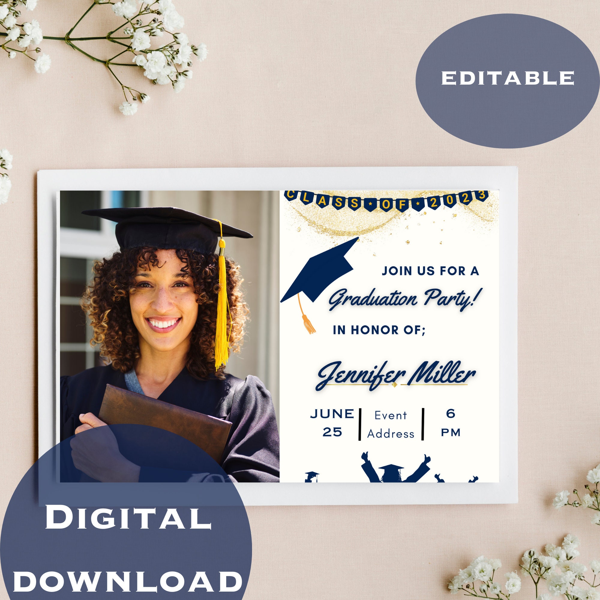 Graduation Party Invitation Template, Graduation Invitation Template ...