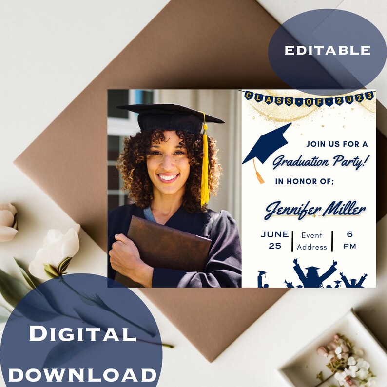 Graduation Party Invitation Template, Graduation Invitation Template ...