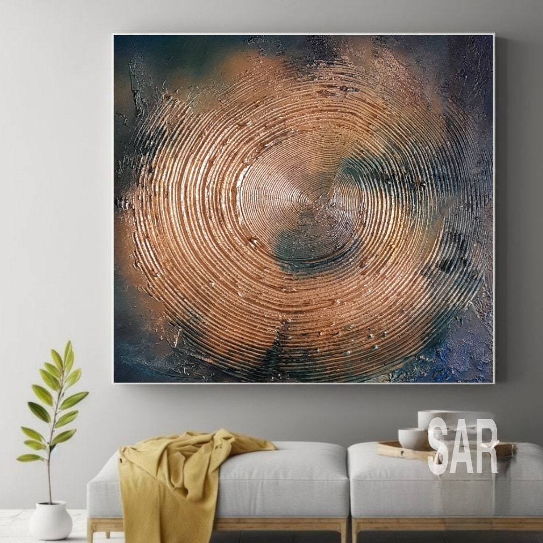 Textured Wall Art, Gold Painting, Luxury Wall Art, Luxury Gift ...