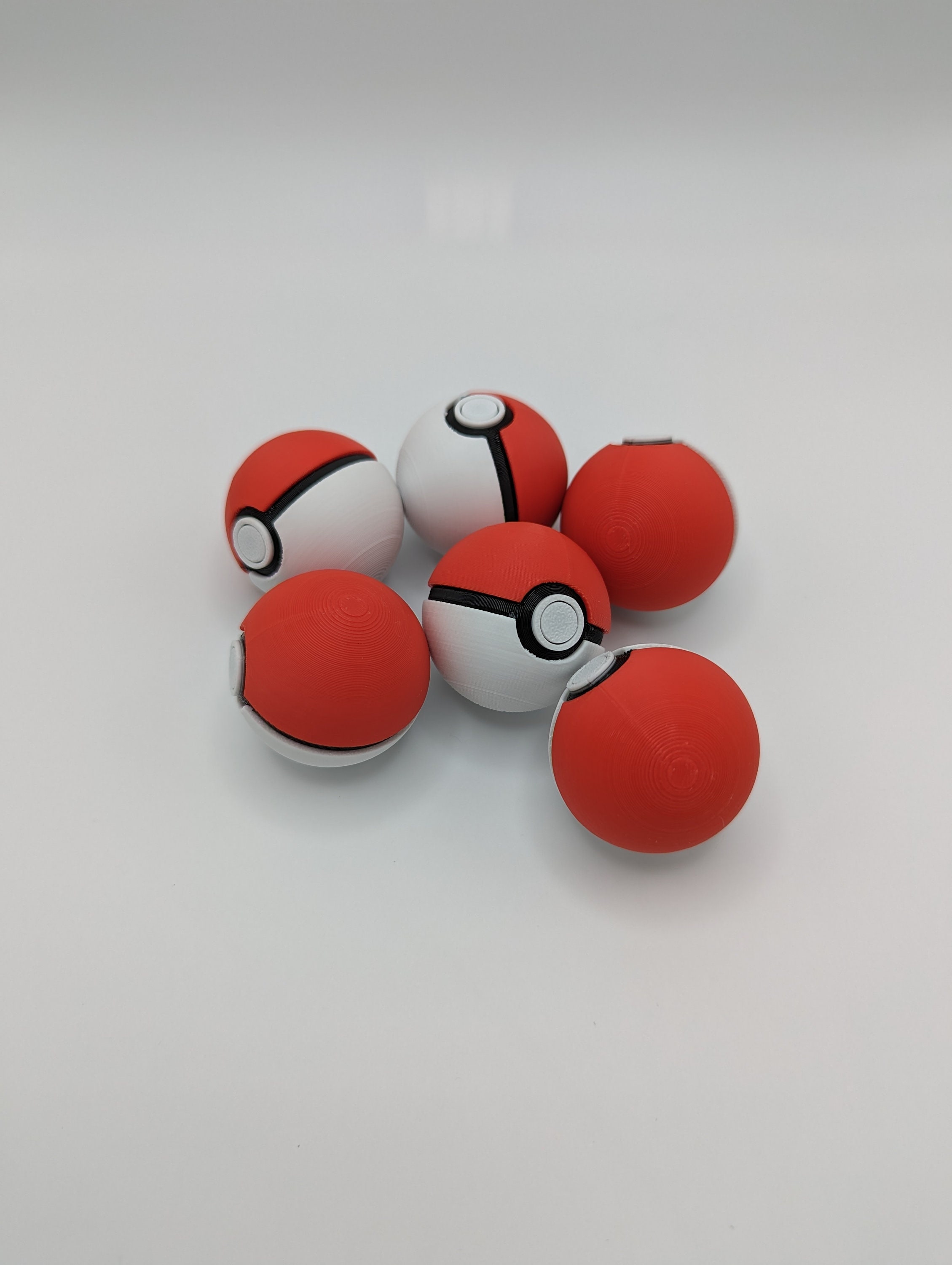 Mini Pokeballs 3D Printed Collectibles and Keychains for - Etsy
