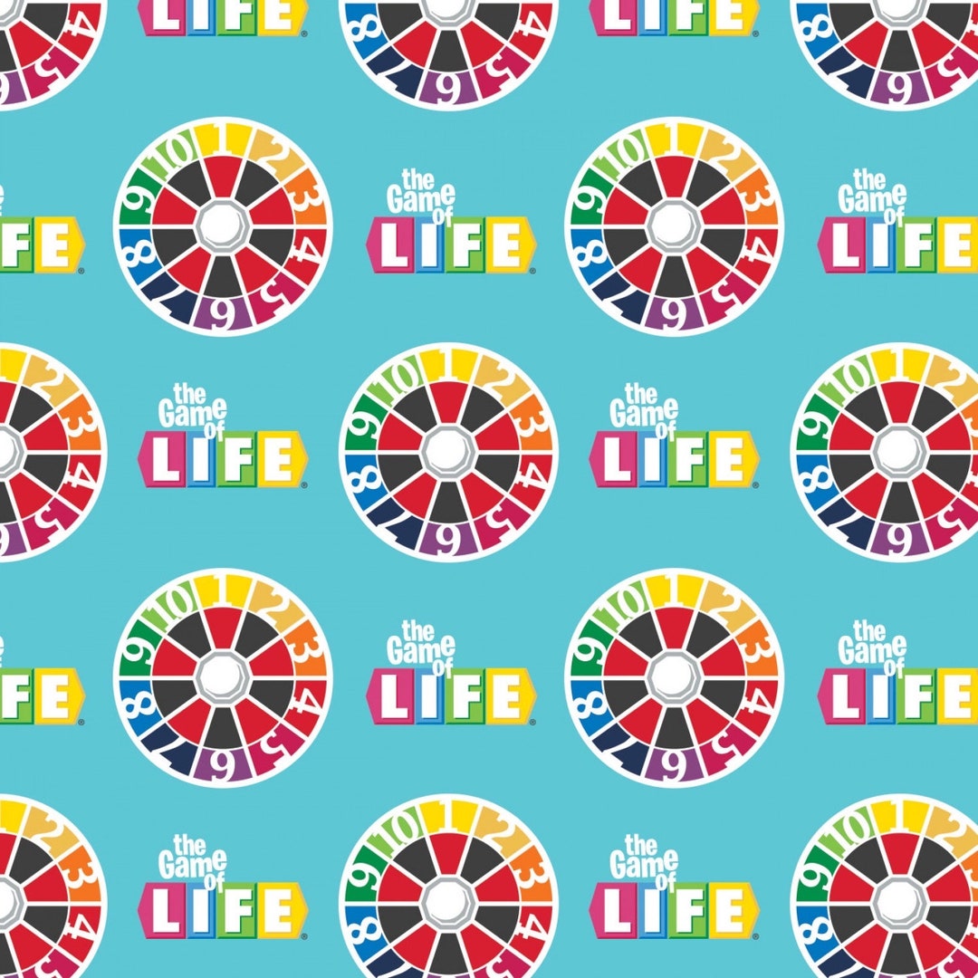 Aqua Hasbro Life Turn Spinner Fabric - Etsy