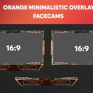 Twitch Streaming Overlay Orange, Live Stream Graphics, Anime Stream ...