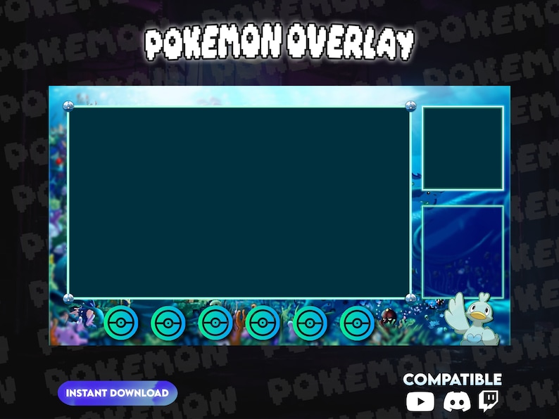 Pokemon Screens Cute Pokemon Twitch Overlay Starting Soon - Etsy