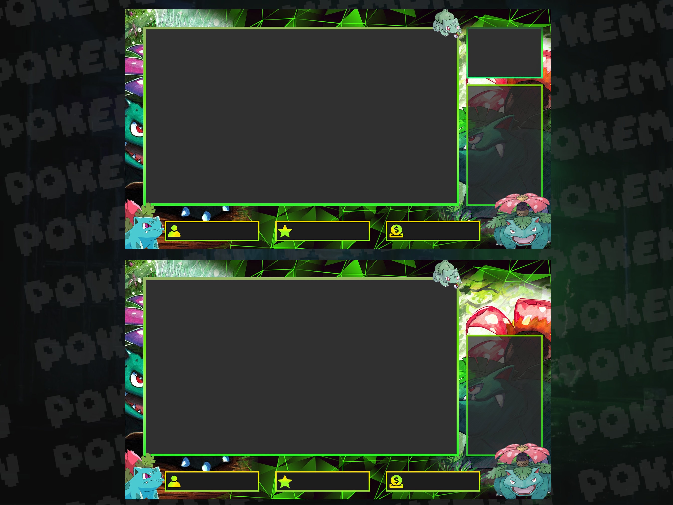 Pokemon Leafgreen Overlay, Clean Pokemon Overlay Screen, Twitch Overlay ...