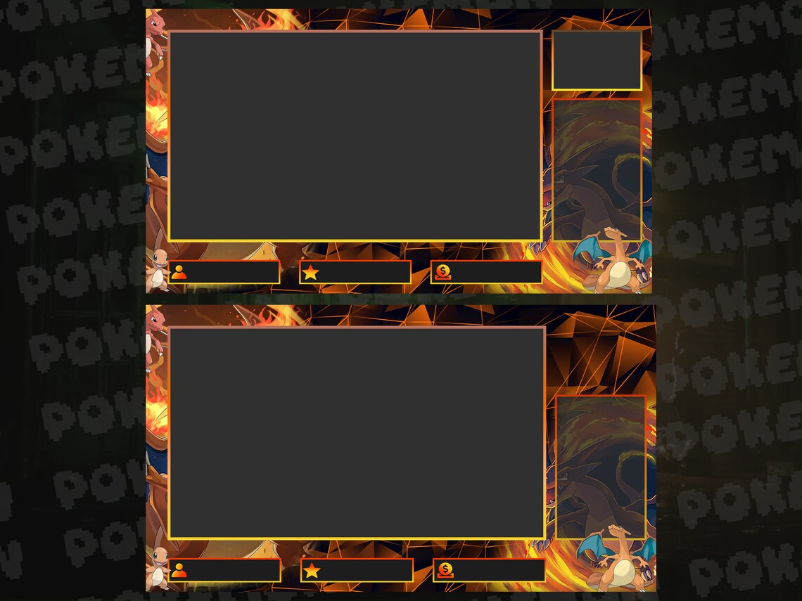 Pokemon Firered Overlay, Clean Pokemon Overlay Screen, Twitch Overlay ...