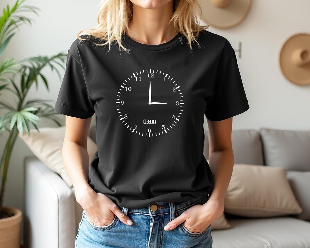 Clock Shirt, Custom Clock T-shirt, What Time is It Tee, Personalized ...