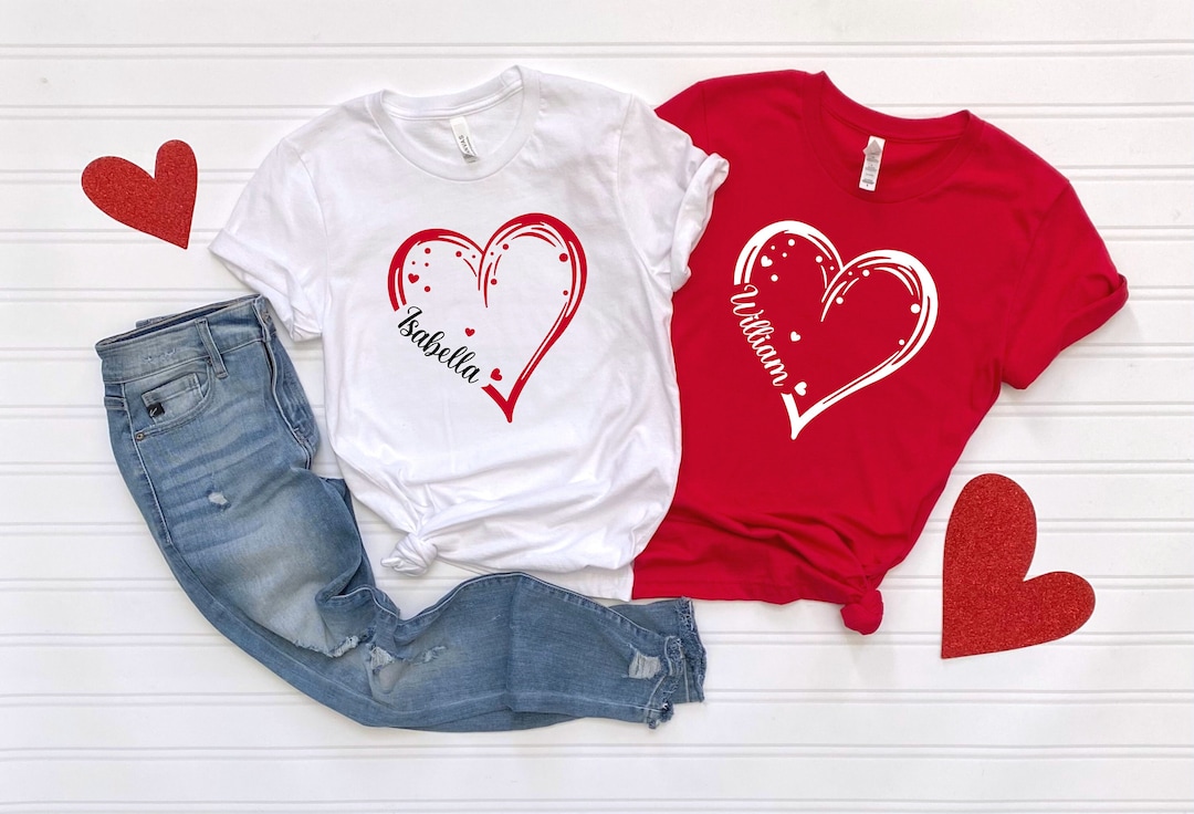 Custom Valentine Shirt, Matching Couples Valentines Day Shirt ...