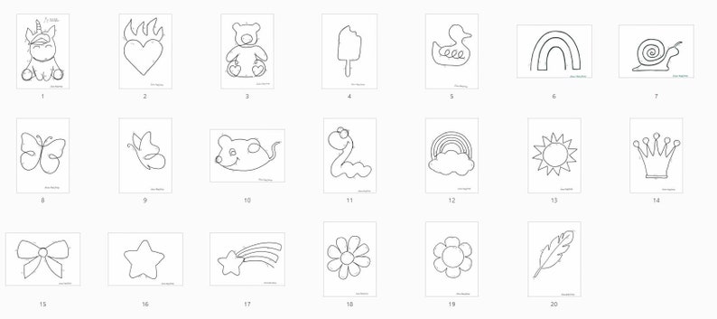 40 Wire Art Wire Motifs Printable Templates Pattern Print Knitting Wire ...