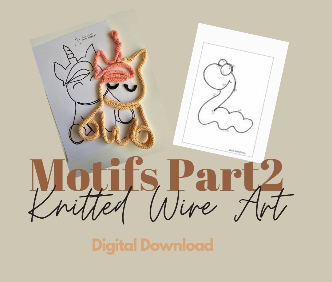 Wire Art Wire Motifs Printable Templates Pattern Print Knitting Wire ...