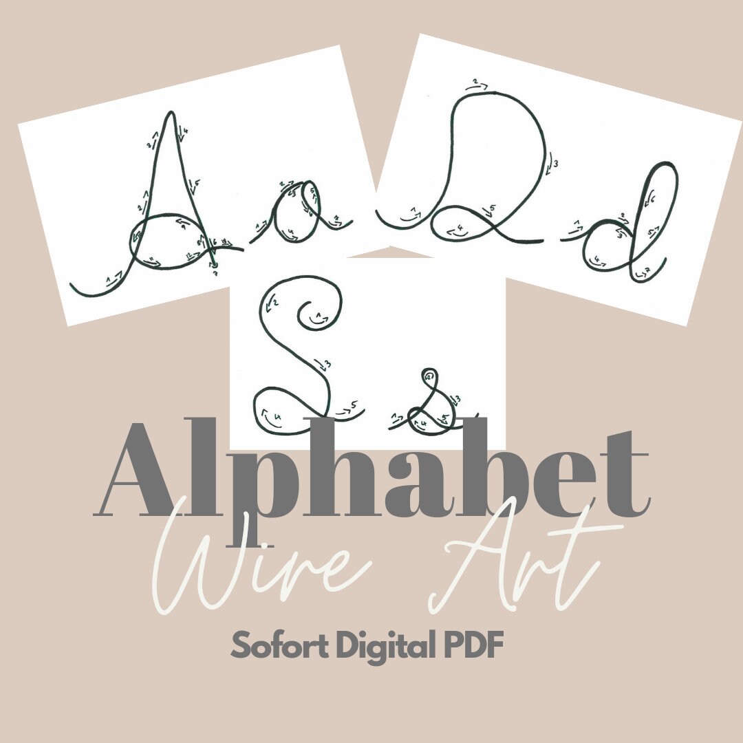 Wire Art Alphabet Letter Wire Letters Tricotin Printable Templates ...