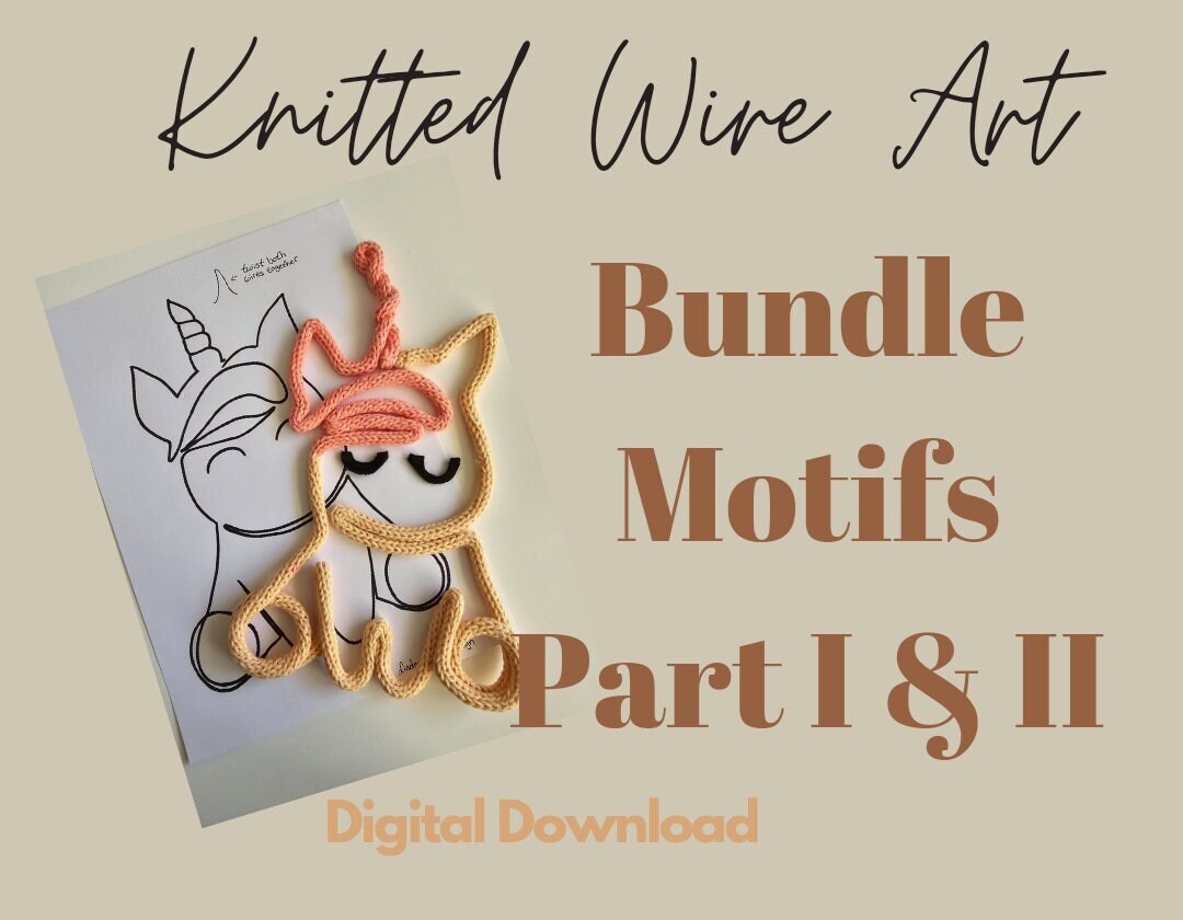 40 Wire Art Wire Motifs Printable Templates Pattern Print Knitting Wire ...
