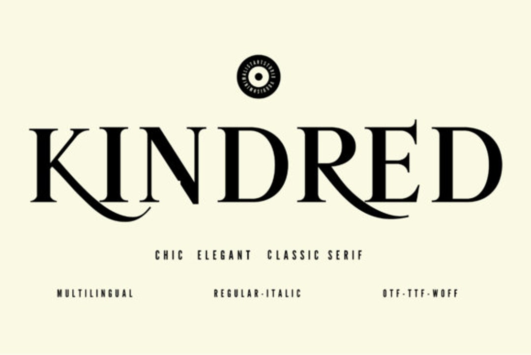 Kindred Font - Etsy