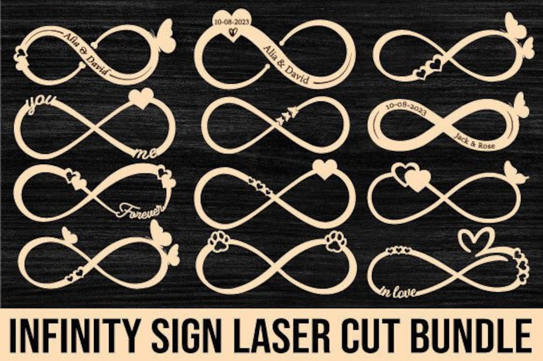 Infinity Sign Laser Cut Bundle - Etsy