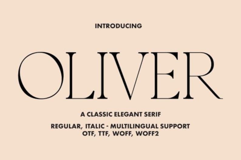 Oliver Font - Etsy
