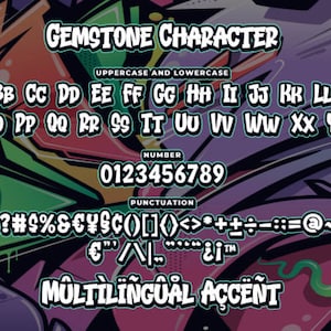 Gemstone Font - Etsy