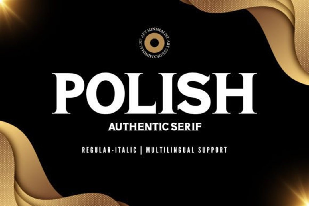 Polish Font - Etsy