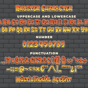 The Broster Font - Etsy