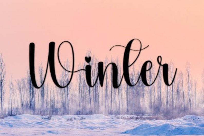 Valentine Font - Etsy